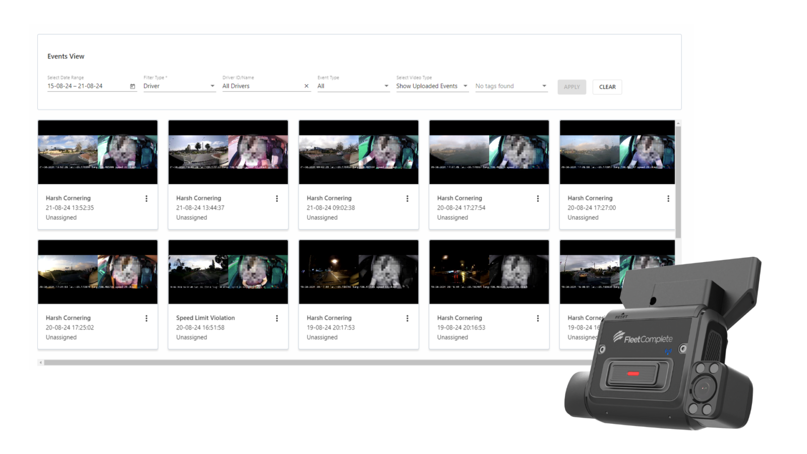 Vision Dash Camera | Fleet Complete
